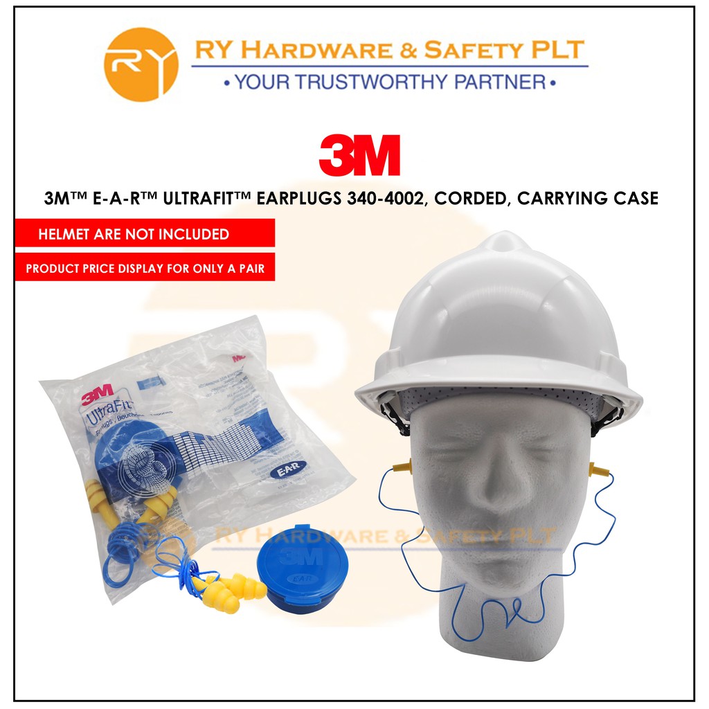 3M™ E-A-R™ ULTRAFIT™ EARPLUGS 340-4002, CORDED, CARRYING CASE ...