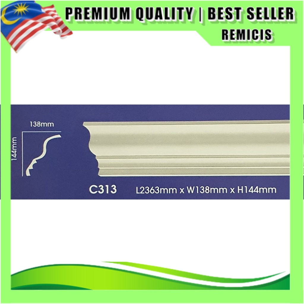 [Malaysia Product] Cornice C313/Cornice Corner/Plaster Ceiling | Shopee ...