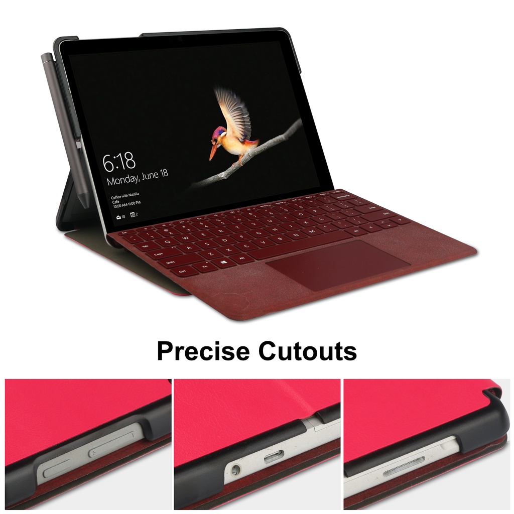 Casing For Microsoft Surface Go 3 2 2018 2020 2021 Ultra Thin Tablet Cover Fold Stand PU Leather ...