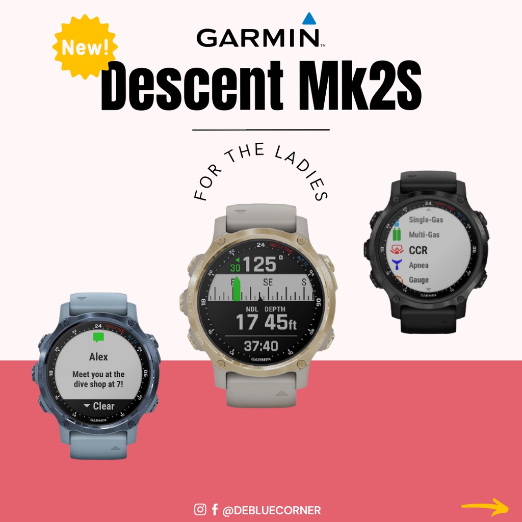 GARMIN Descent™ MK2S Dive Computer (Scuba Diving/Freediving ...
