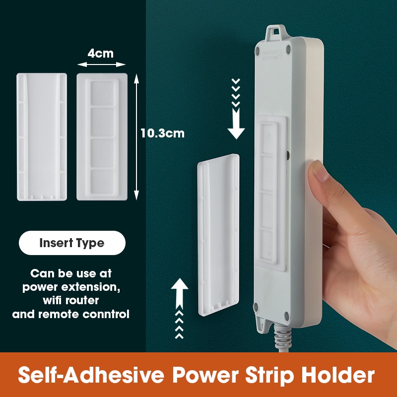 Wall Mounted Trail Socket Extension Outlet Power Strip Holder Fixator ...