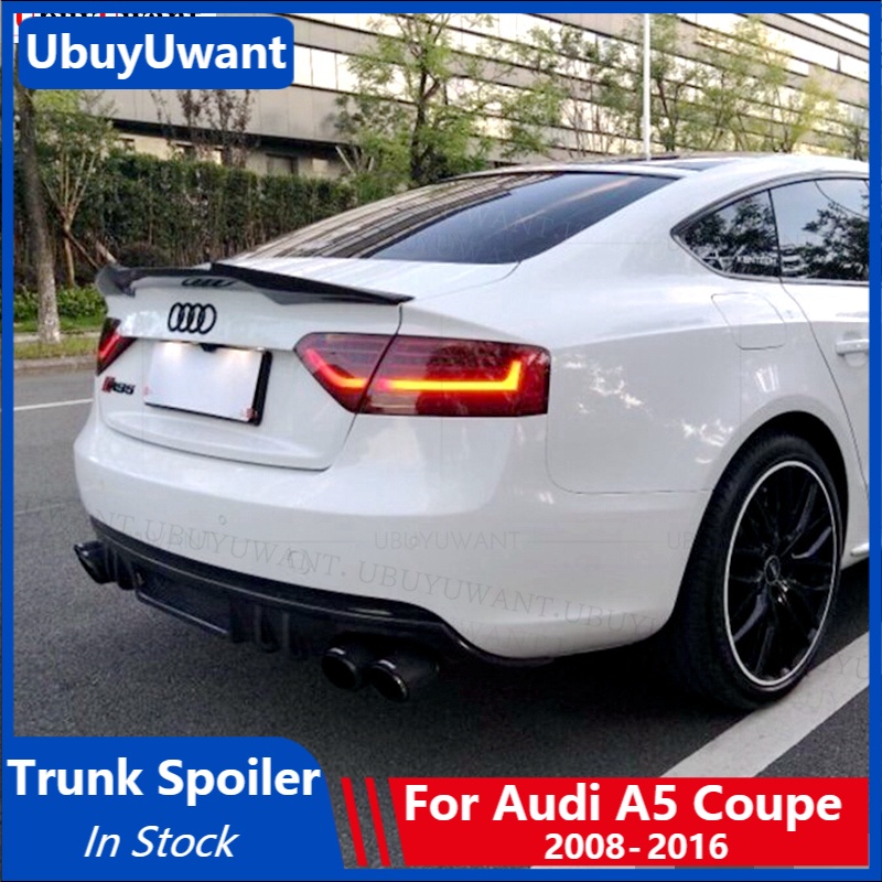 Carbon Fiber Wing For AUDI A5 Rear Spoiler Coupe B8 4Door 2008 2009 ...