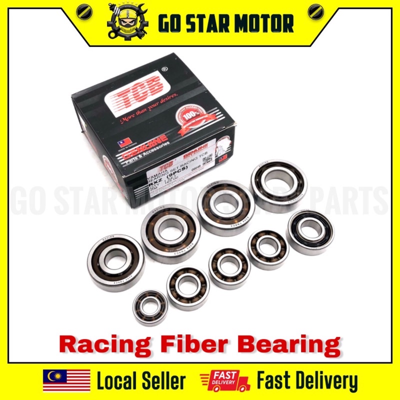 Racing Fiber Engine Bearing Full Set YAMAHA Y15 Y15ZR RXZ RXZ135 Y125 ...