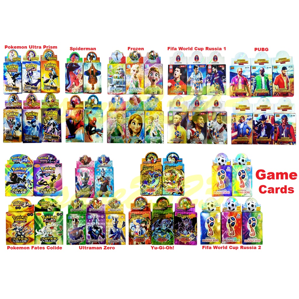 Game Cards - PUBG/Frozen/Yu-Gi-Oh!/Spiderman/Ultraman Zero/Pokemon ...