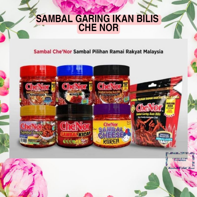 CHE NOR Sambal Garing Ikan Spicy / Sambal Garing Ikan Bilis Super Spicy ...