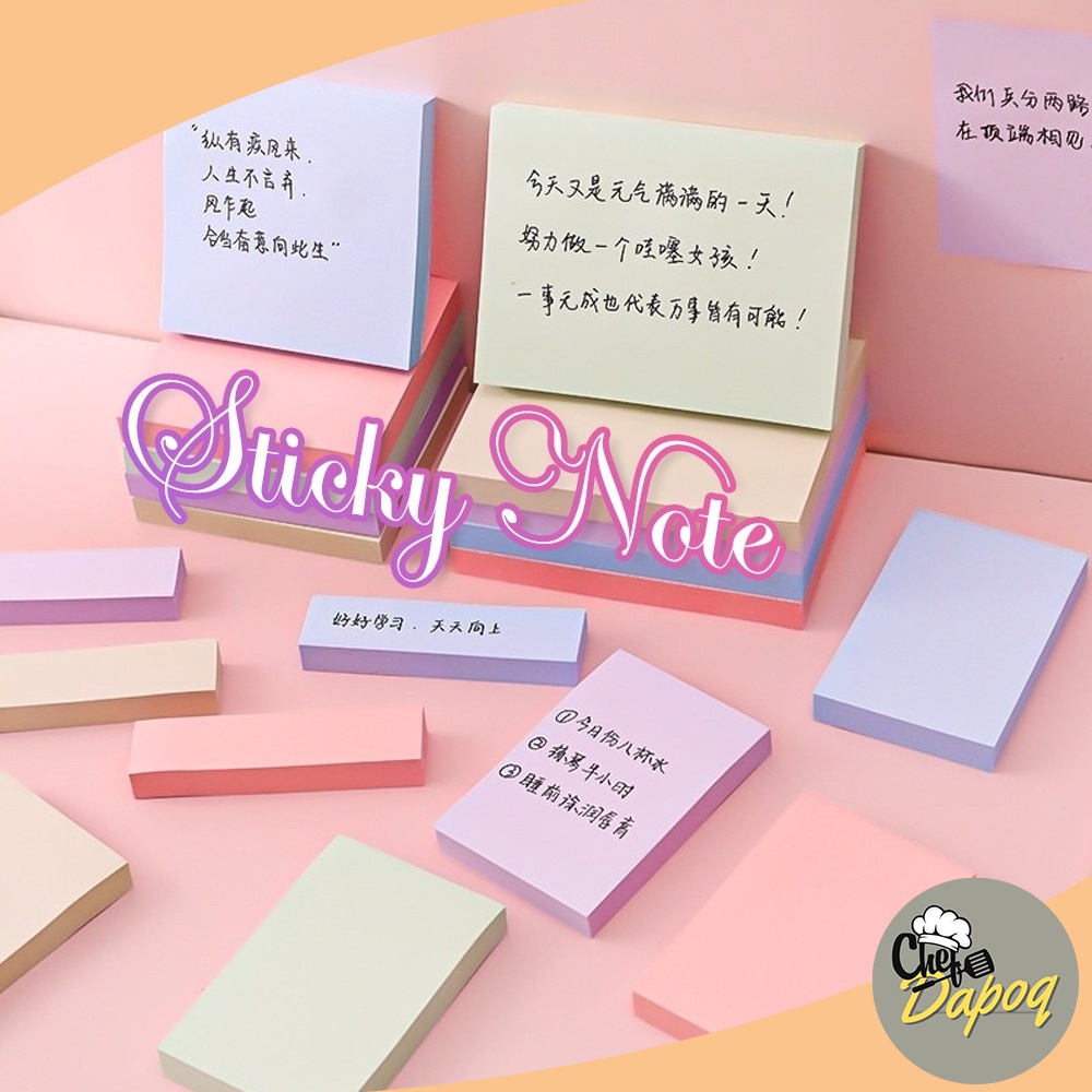 DC} Kertas Nota Stiker 100 Helai Penanda Muka Surat Pelajar Pastel ...