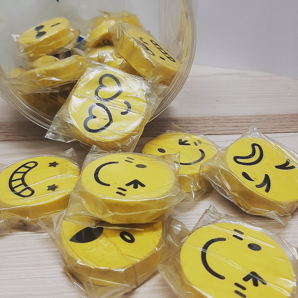 Smiley Eraser 10pcs | Shopee Malaysia