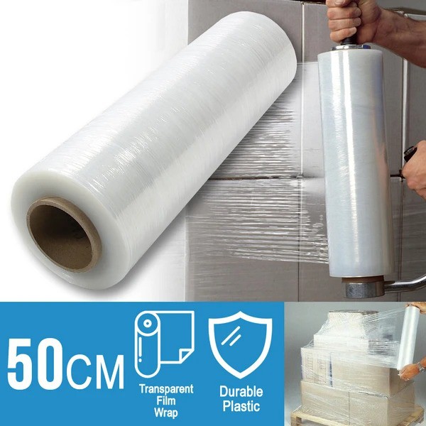 Arjoie Transparent Plastic Wrap Stretch Wrapping Film [ 50CM ] | Shopee ...