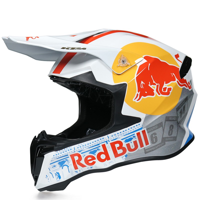 Red Bull Cross country helmet Free windproof glasses | Shopee Malaysia
