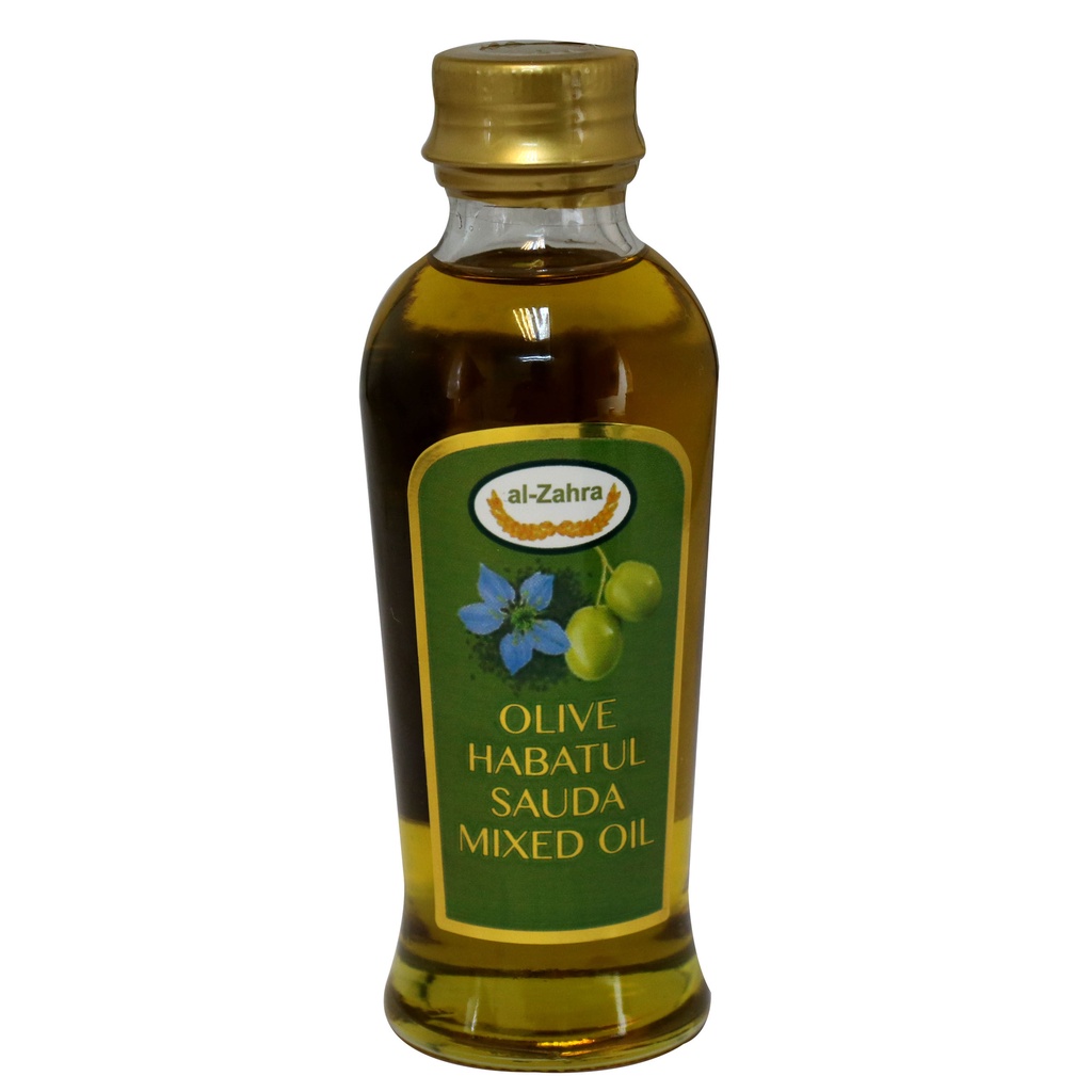 🔥PROMOSI!!🔥 Al ZAHRA OLIVE OIL MIX BLACK SEED OIL, 120ML / MINYAK ...