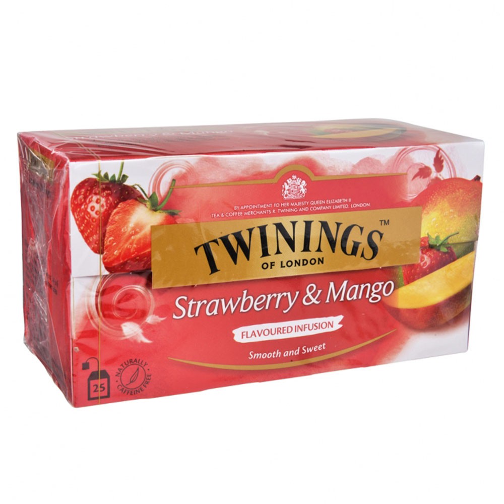 Twinings Strawberry & Mango Tea - 25 tea bags | 草莓芒果 水果茶 Fruit Tea ...