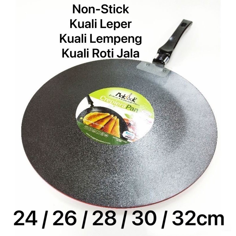 MAKCOOK Crepiera Pan Non Stick Kuali Leper / Kuali Roti Jala / Kuali ...