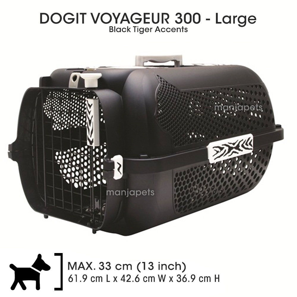 Dogit Voyageur 300 / Pet Carrier - Black Tiger Accents Large | Shopee ...