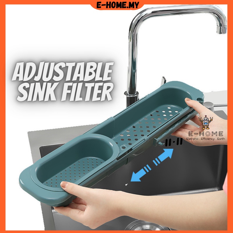 DAPUR Kitchen Drain PENAPIS RAK SINKI Storage With Filter Basket Sink ...