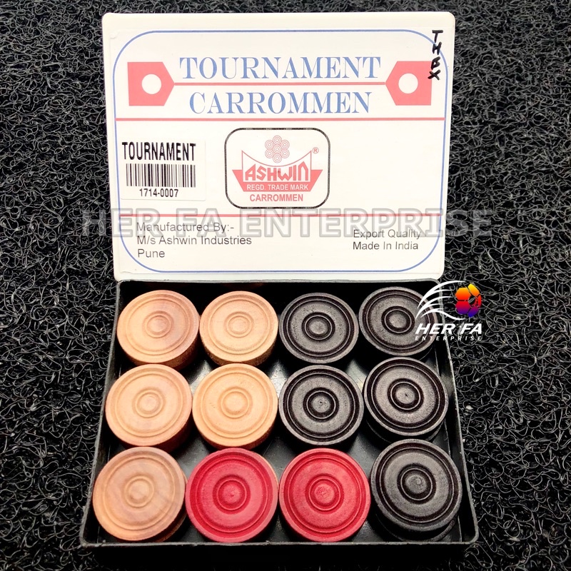 ASHWIN Carrom Seed Wood Men French, Sputnik & Tournament Export Quality ...