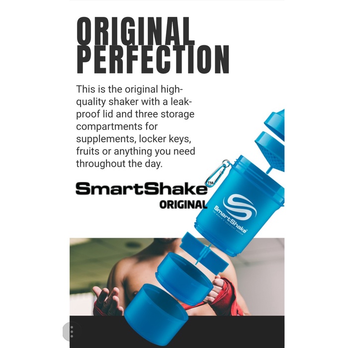 Smartshake ORIGINAL SERIES 600ML- SMART SHAKE Bottle SHAKER FITNESS ...