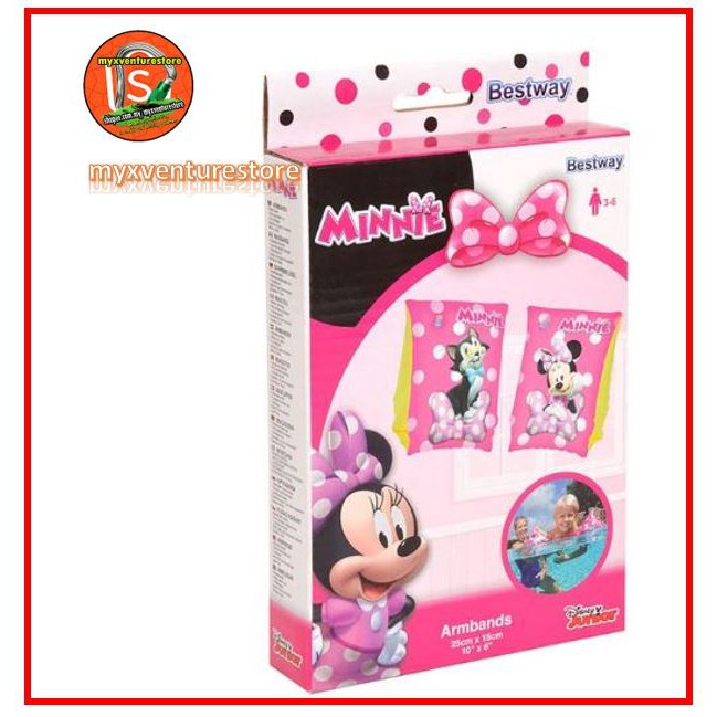 BESTWAY MINNIE MOUSE SWIMMING ARM BANDS (25 CM X 15 CM) | Shopee Malaysia