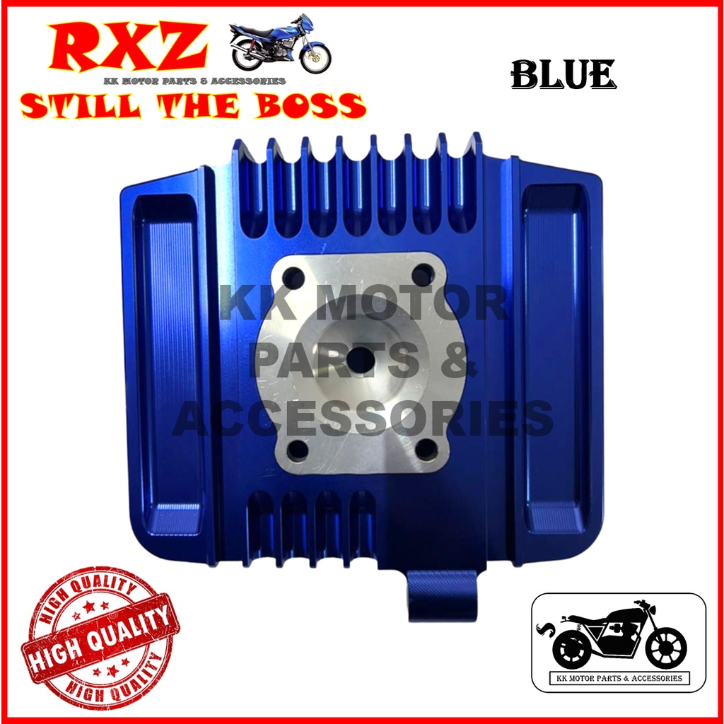 [GOOD QUALITY !!!] YAMAHA RXZ RXZ135 HEAD CNC 57MM KAWAL BILLET BLUE ...