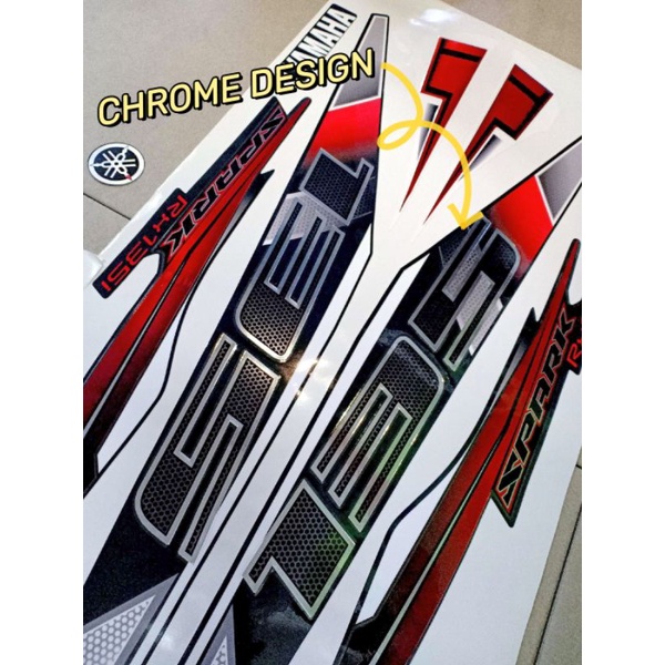 🔥HARGA RUGI🔥YAMAHA LCV1 Chrome Accessories Body Sticker🔥Tinggal Last ...