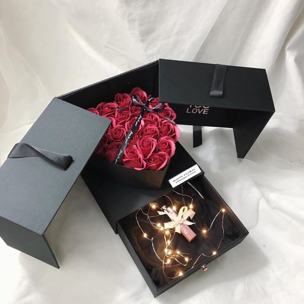 The open heart box with a premium gift compartment | Shopee Malaysia