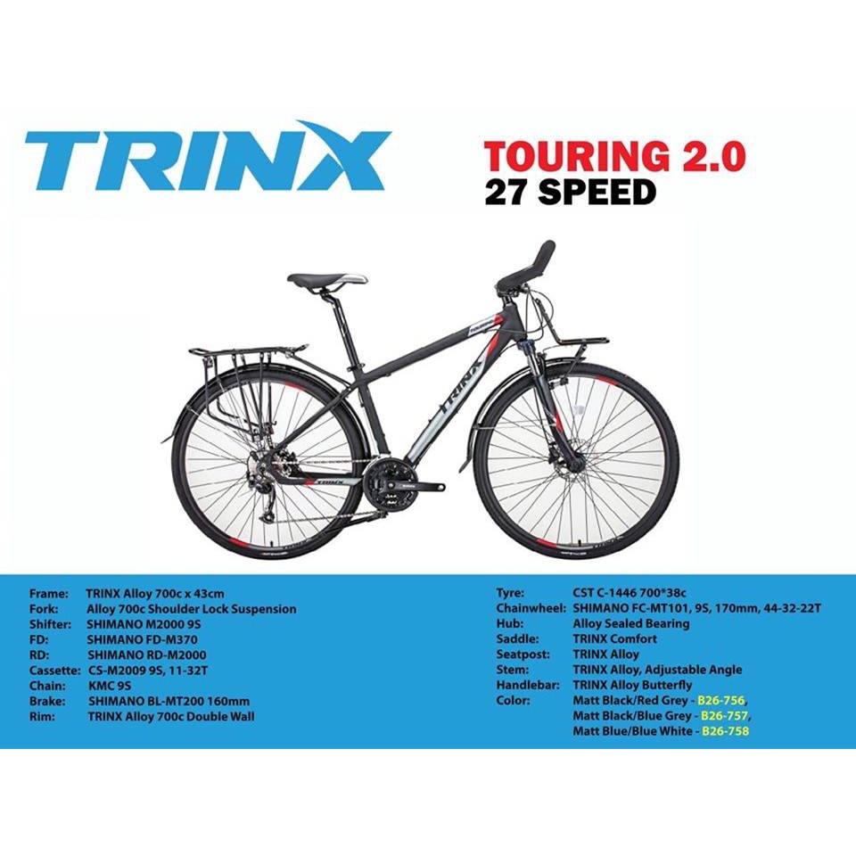 [FREE SHIPPING] Trinx Touring Bike 2.0 700C Alloy Shimano Hydraulic ...