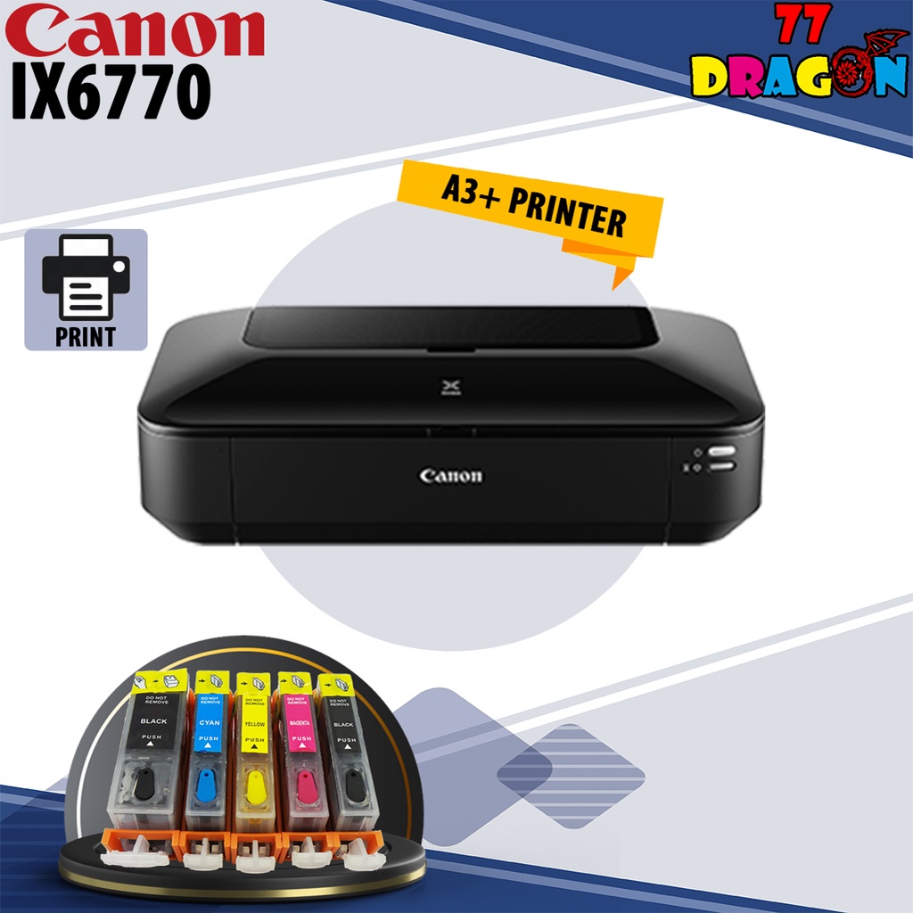 Canon PIXMA iX6770 Printer 750/751 Refillable Cartridge with Ink Inside ...