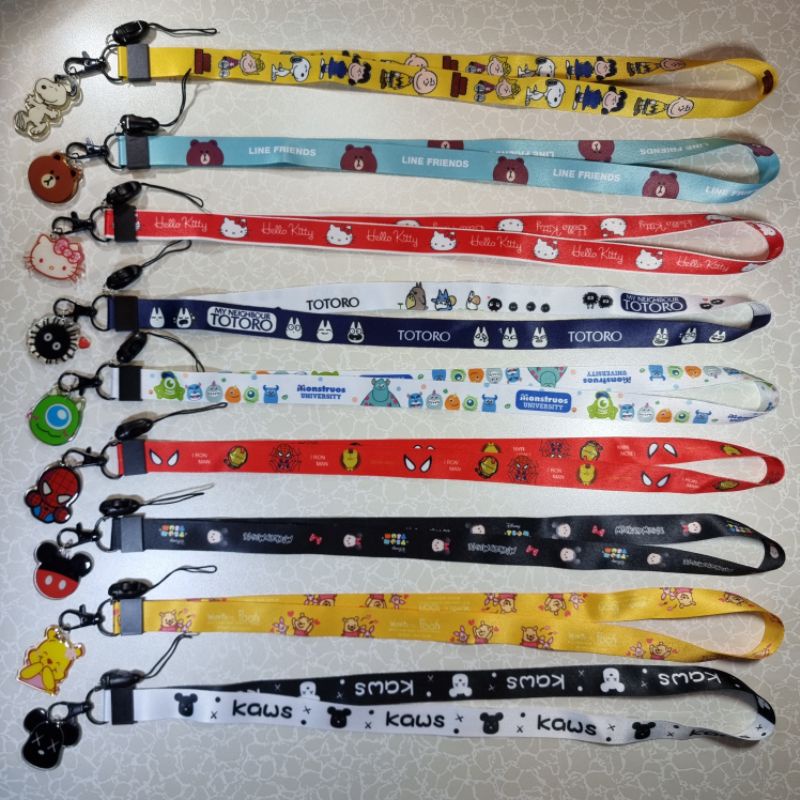 Lanyards MONSTER INC kaws LINE mickey mouse Hello KITTY Snoopy ...