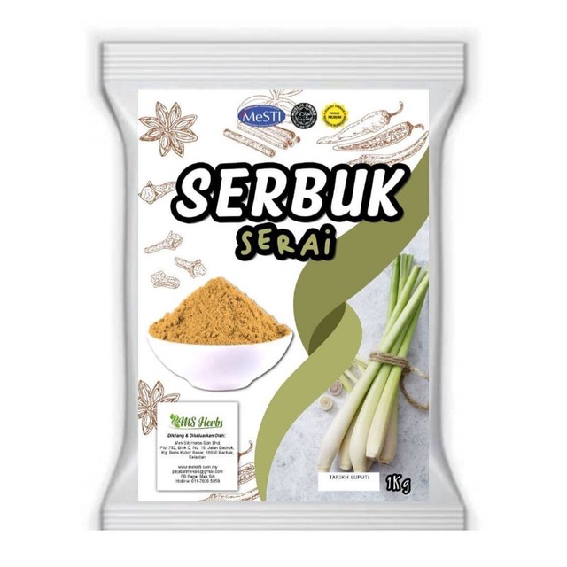 SERBUK SERAI 1 KG. LEMONGRASS POWDER 1 KG. | Shopee Malaysia