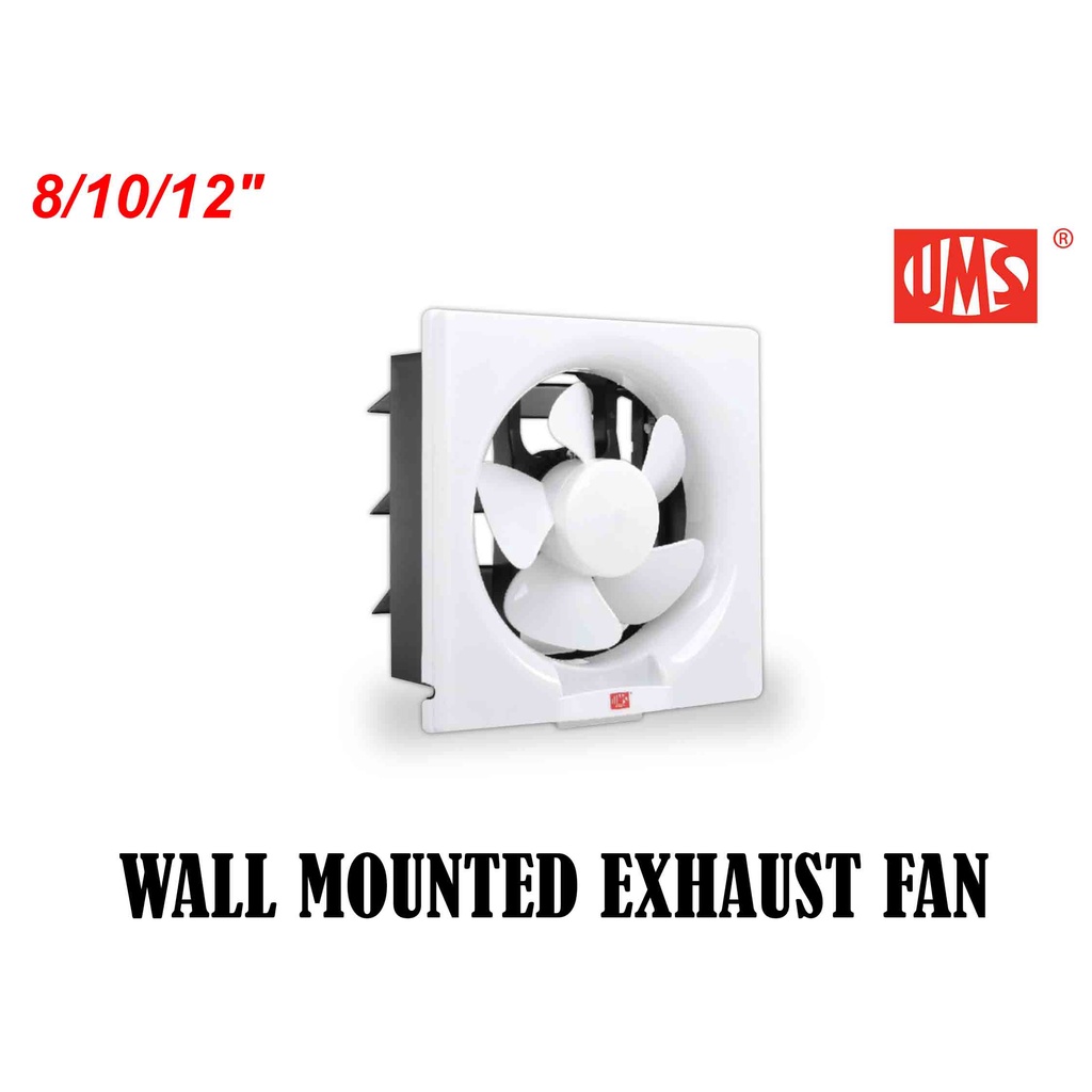 UMS 8"/10"/12" Wall Mounted Exhaust Fan UMS20-WF / UMS25-WF / UMS30-WF ...