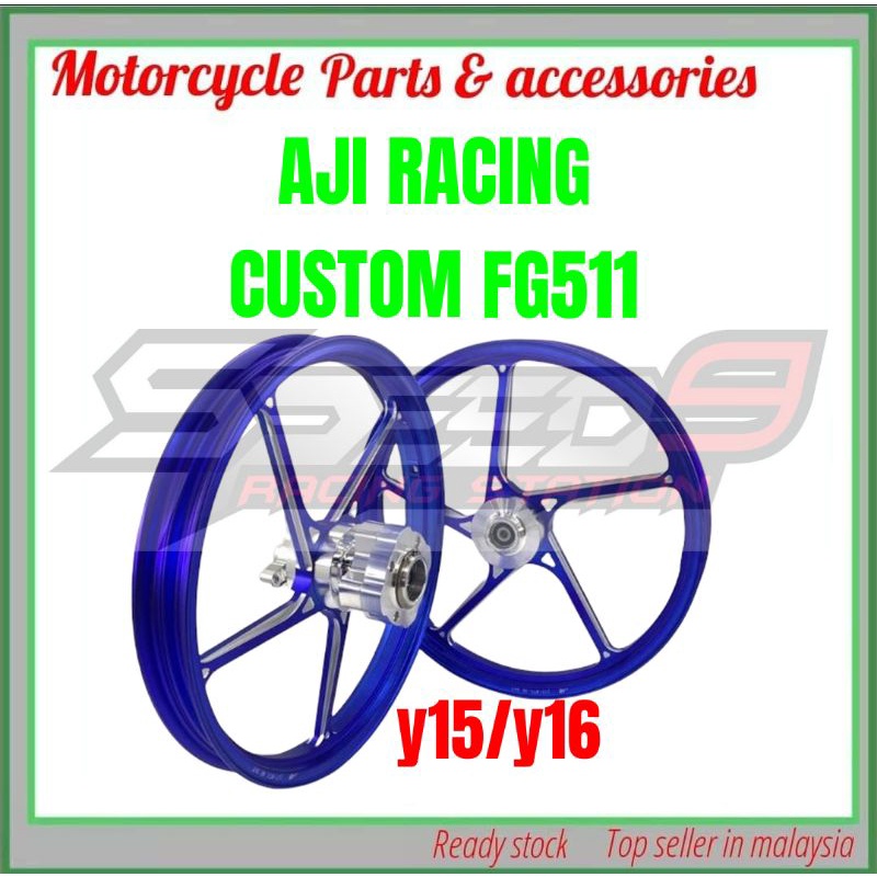 aji racing custom fg 511 sport rim y15 1.6/1.6 -17 | Shopee Malaysia