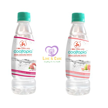 Three Legs Cooltopia Cooling Water Lychee / Guava (320ml) | Shopee Malaysia