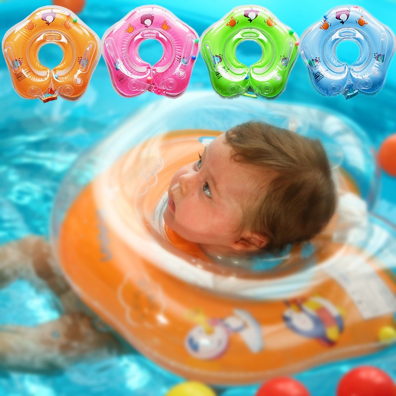 Baby Neck Ring Float Swimming Bath Inflatable Adjustable Safety Babyme ...