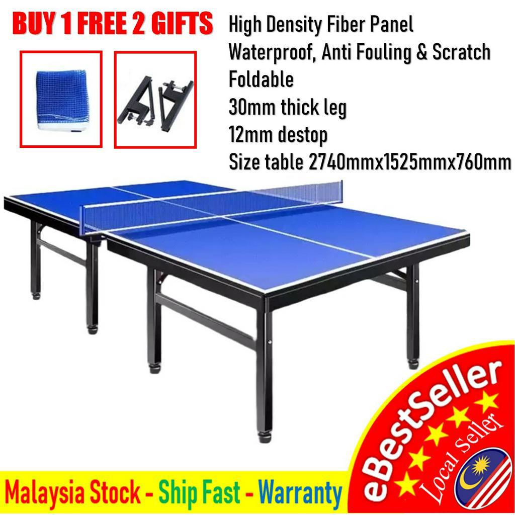 Professional Indoor Waterproof Table Tennis Ping Pong Table With Quick Clamp Net & Post Set Meja ...