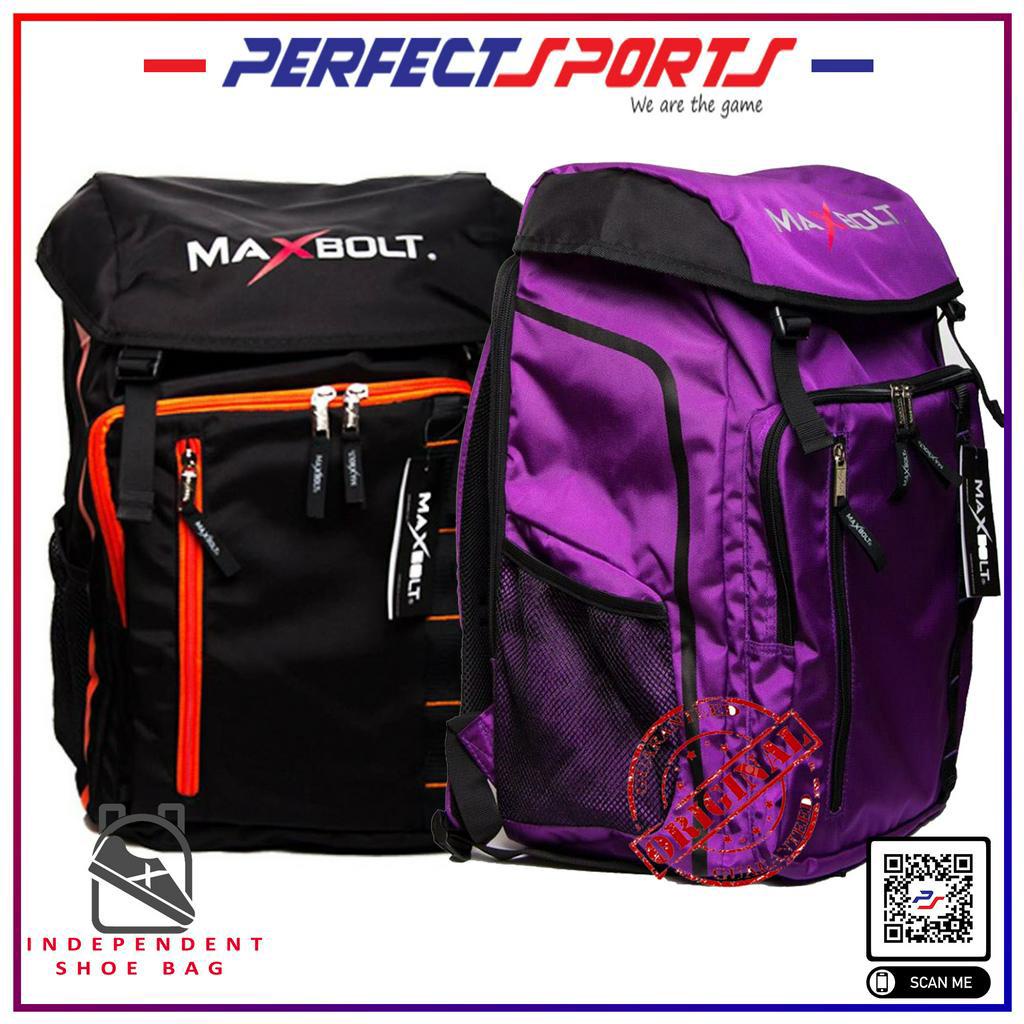 Maxbolt Backpack #1120 - Black/Purple [100% Genuine] | Shopee Malaysia