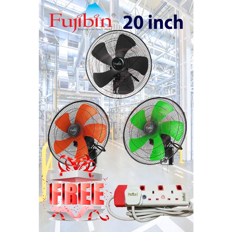 FUJIBIN 20 INCH INDUSTRIAL COLOUR ABS WALL FAN FAW-20P | Shopee Malaysia