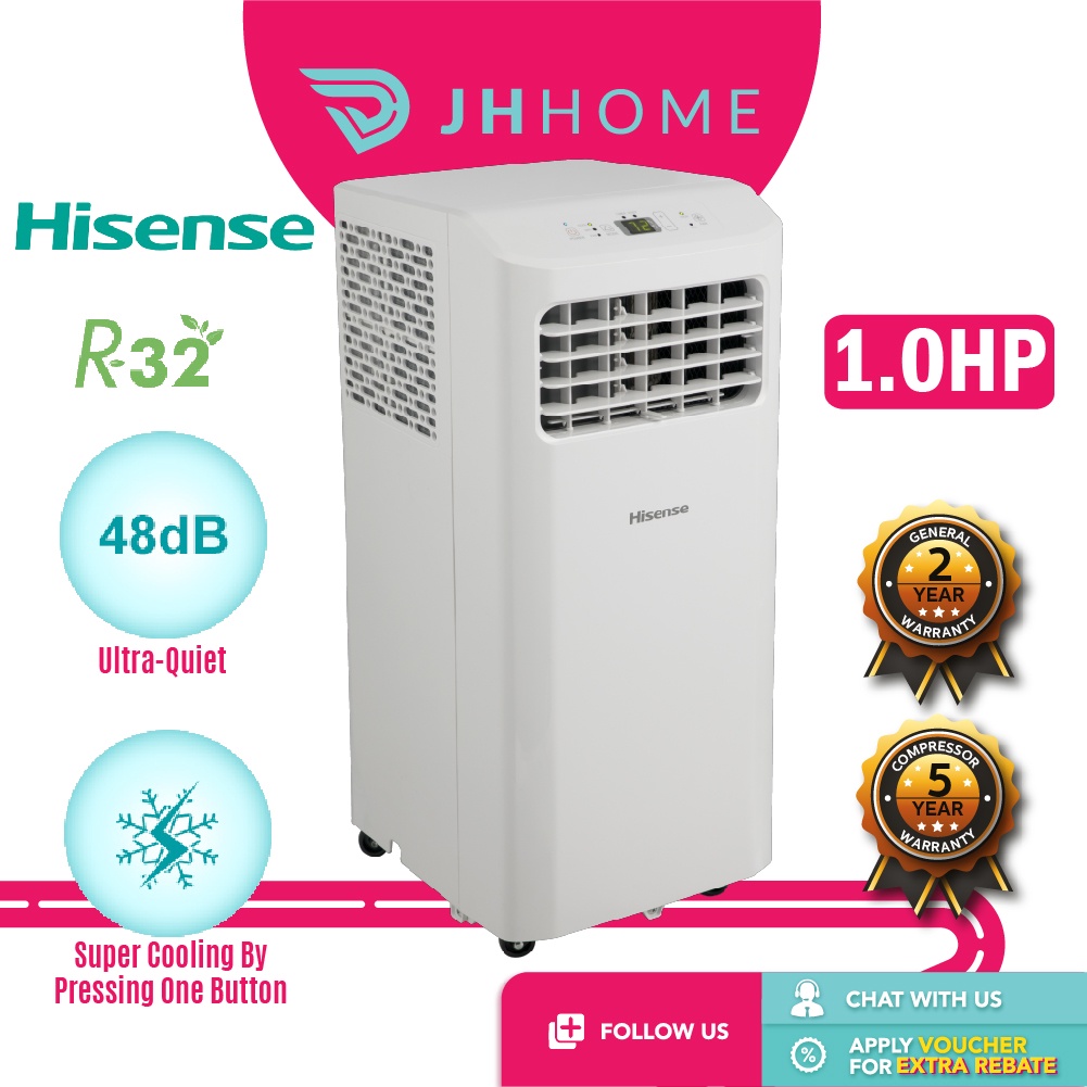 Hisense R32 Portable Air Conditioner 1.0HP AP09KVG | 1.5HP AP12NXG ...