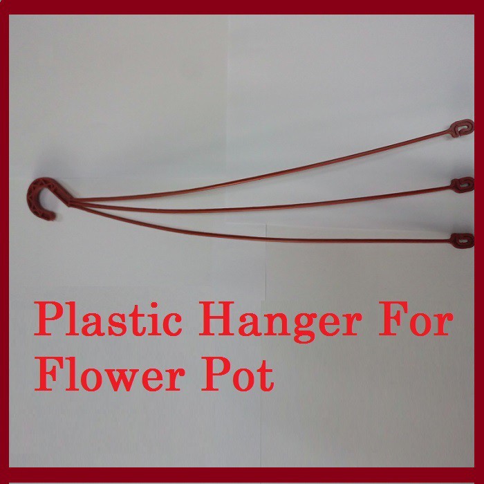 Plastic Hanging Flower Pot Plastic Hanger Basket Pot Hanger Handing ...