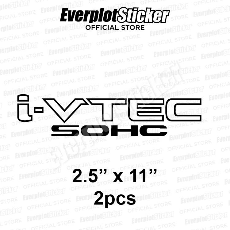 🔥readystock🔥 Honda I Vtec Dohc Sohc Door Side Sticker City Civic