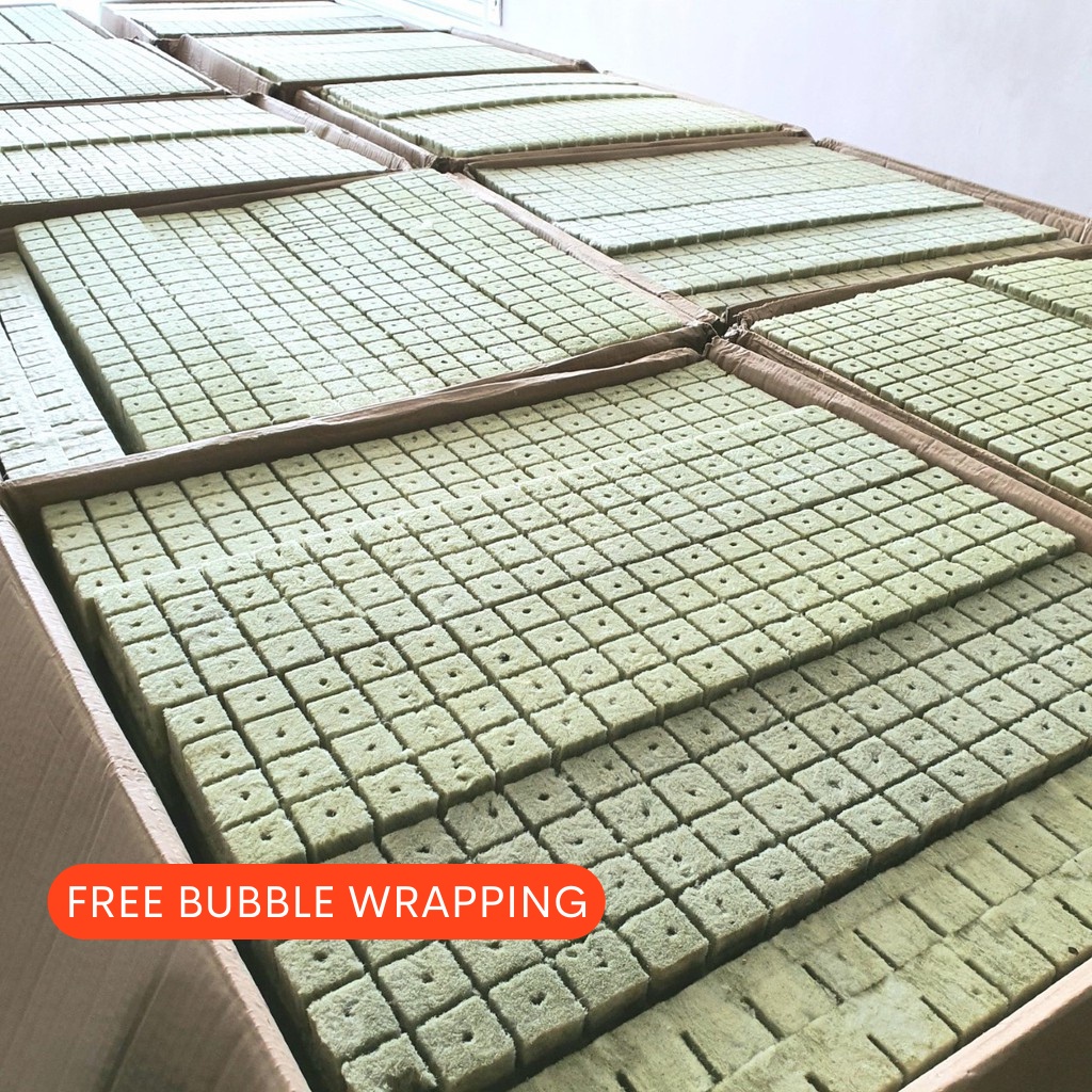 Rockwool Cube 100 and 72 cubes for Hydroponic Aquaponic Seed ...