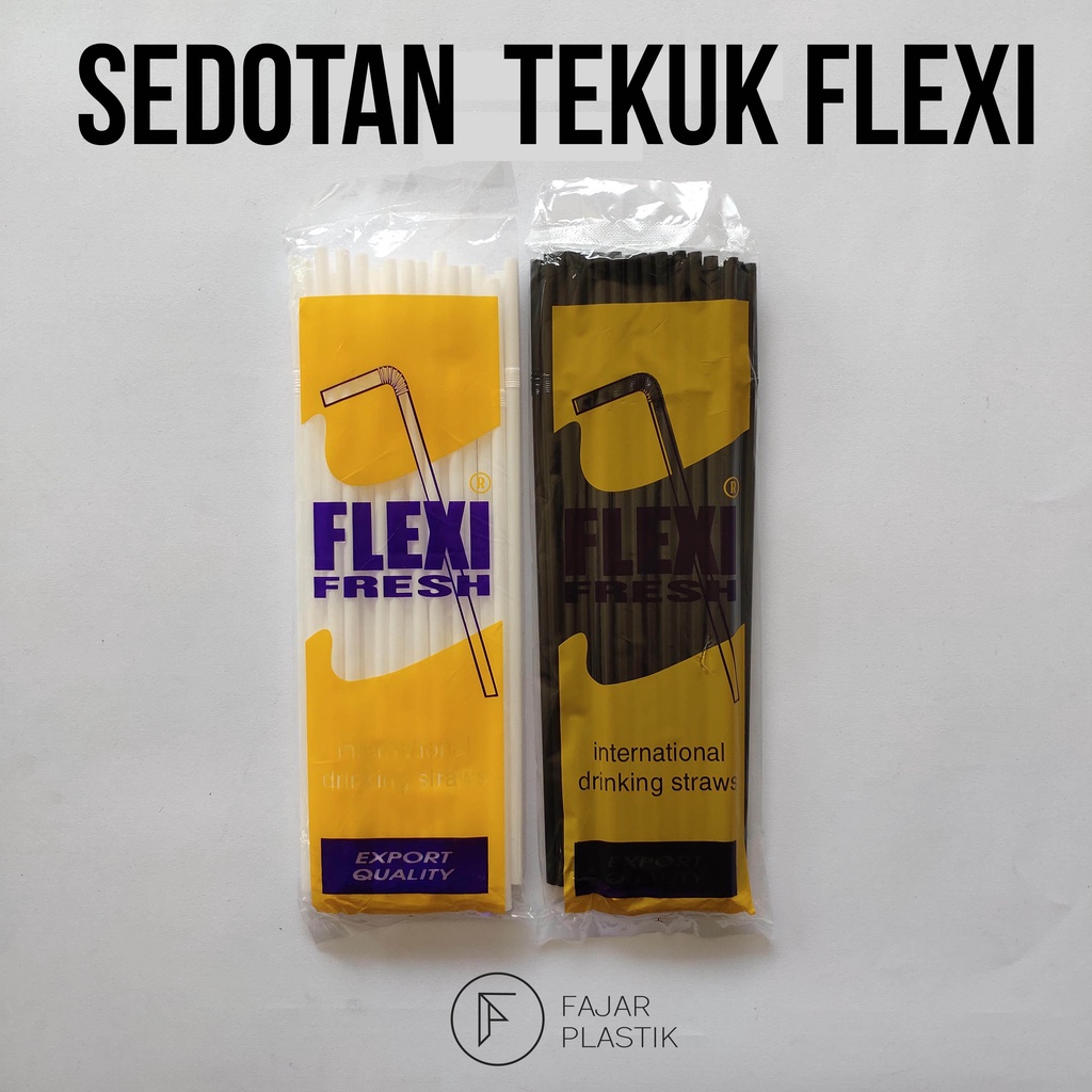 PUTIH HITAM Flexi Straws/Bent Suction/Plastic Suction/White Suction ...