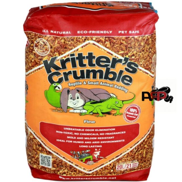 Kritter's Crumble Bedding / Substrate for Reptile and Small Animal 20L ...