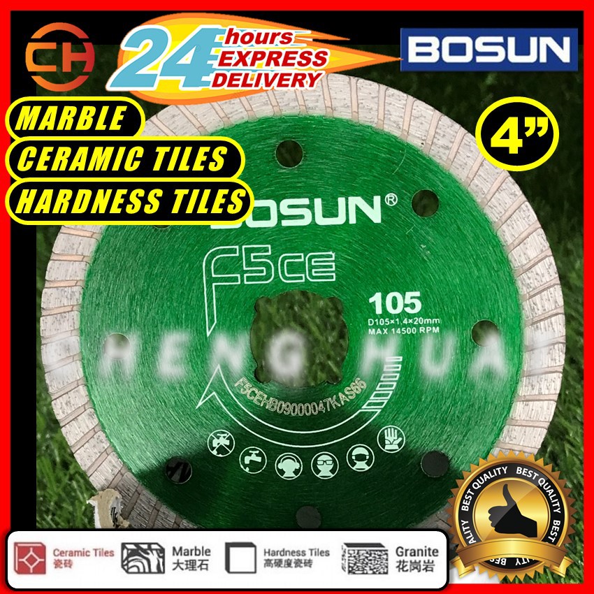 BOSUN F5CE DIAMOND CUTTING WHEEL 105MM (CERAMIC TILES / MARBLE / MOSIK ...