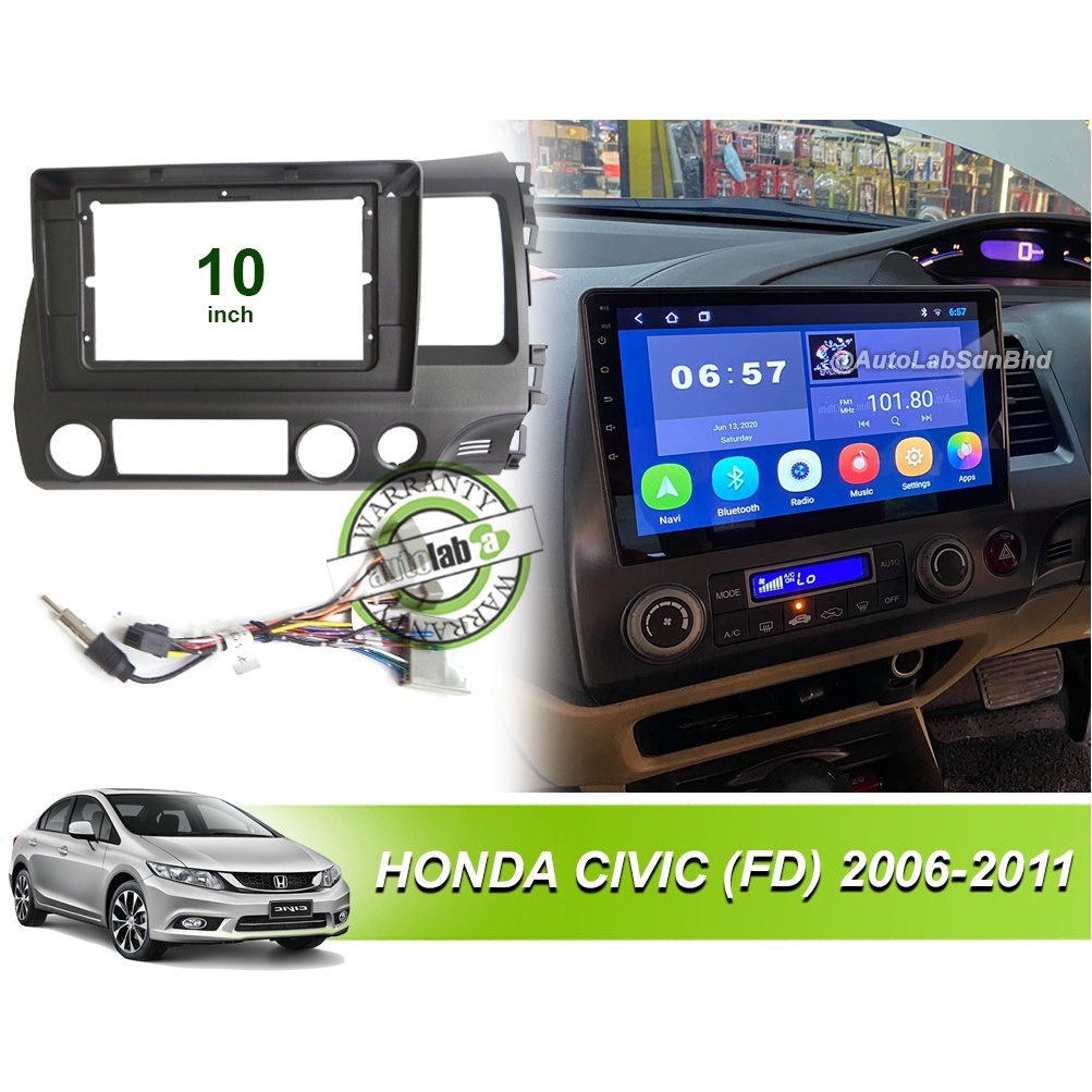 Big Screen Casing Android 10 inch Honda Civic FD 2006-2011 (without ...