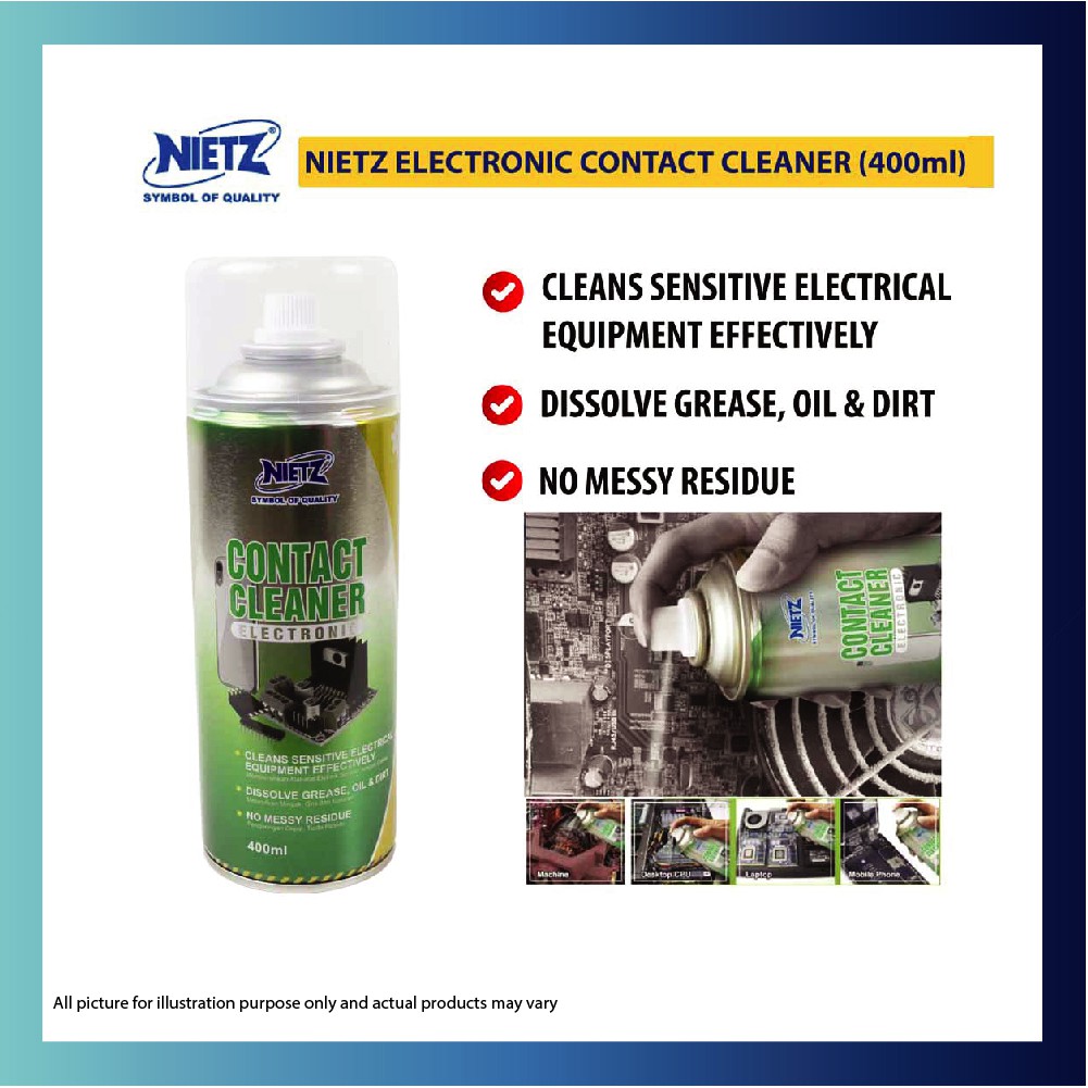 NIETZ Electronic Contact Cleaner Aerosol Spray for Mobile Desktop ...