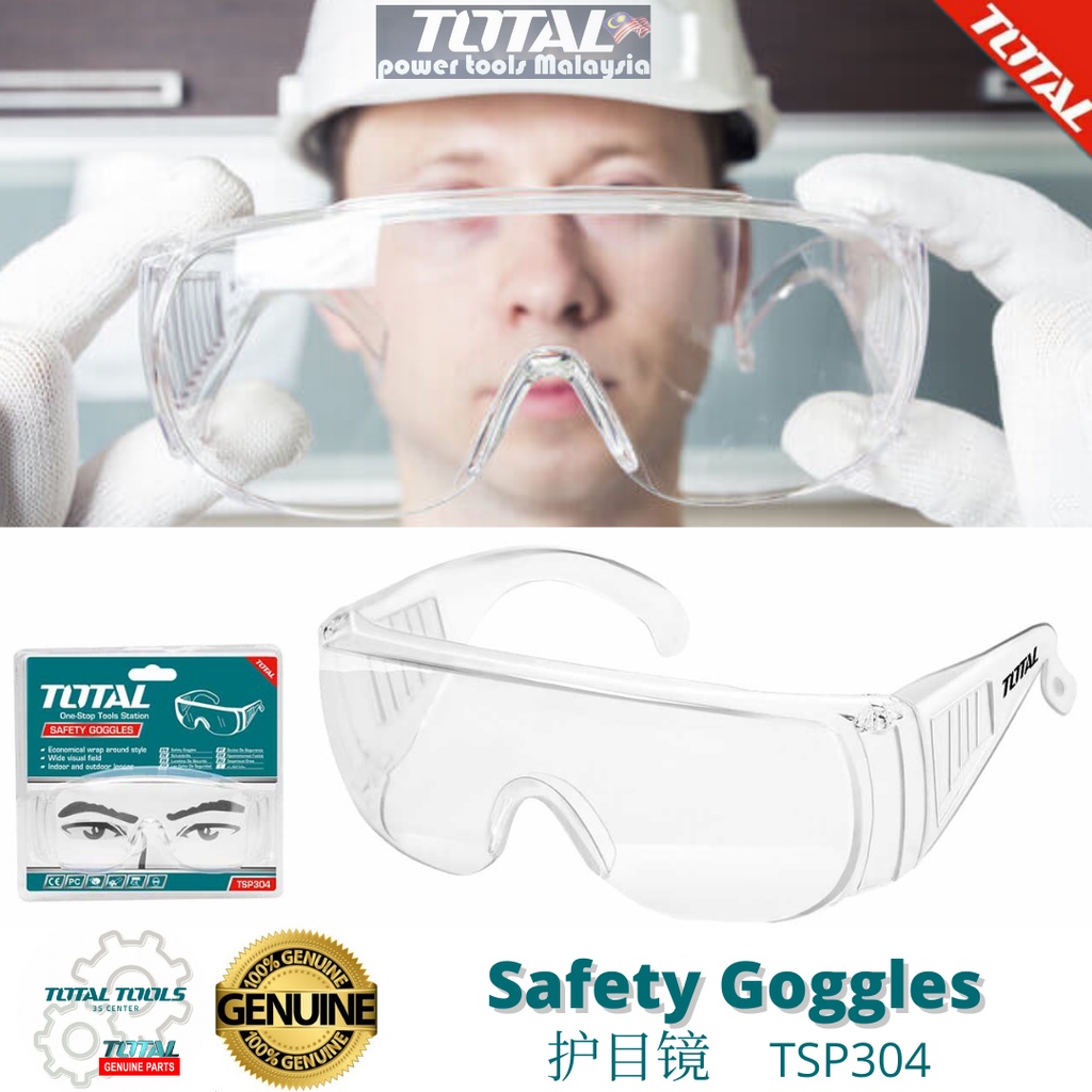TOTAL Safety Goggles 护目镜 - TSP304 | Shopee Malaysia