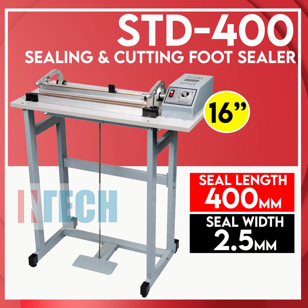 SFTD-400 / SFTD400 FOOT STAMPING SEALING AND CUTTING MACHINE 400MM (16 ...
