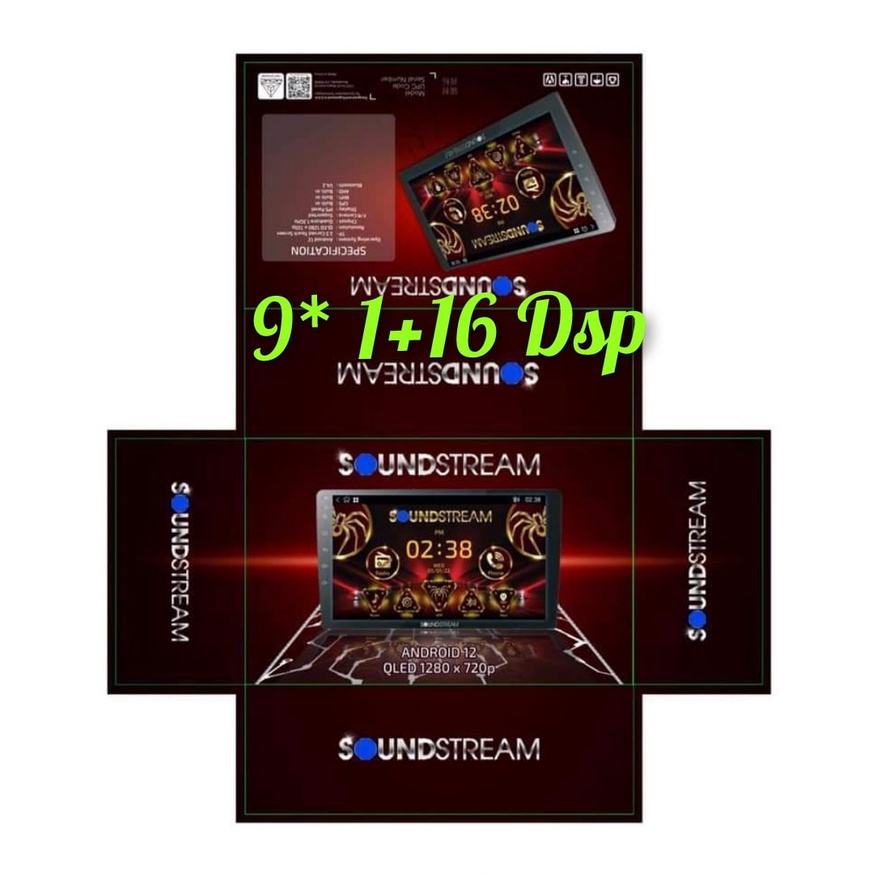 SOUNDSTREAM Player Casing 9" Ford Ranger T6 2012-2015 (Type A)(High ...