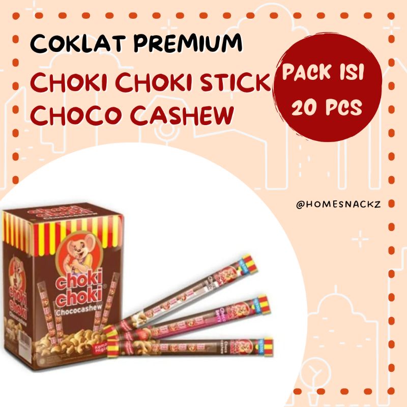 Choki CHOKI CHOCO CASHEW PACK CONTAINS 20 ORIGINAL | Shopee Malaysia