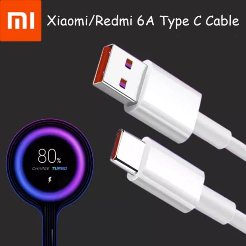 ORIGINAL XIAOMI TURBO CHARGING USB CABLE (6A)TYPE-C | Shopee Malaysia