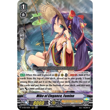 Cardfight Vanguard D-VS01/013EN Miko of Elegance, Fumino Oracle Think Tank RRR (ENGLISH ...